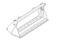 84371006 | 82" Heavy-Duty Bucket - 4x1 - CE Gray - 1 yd³ | CASE ...