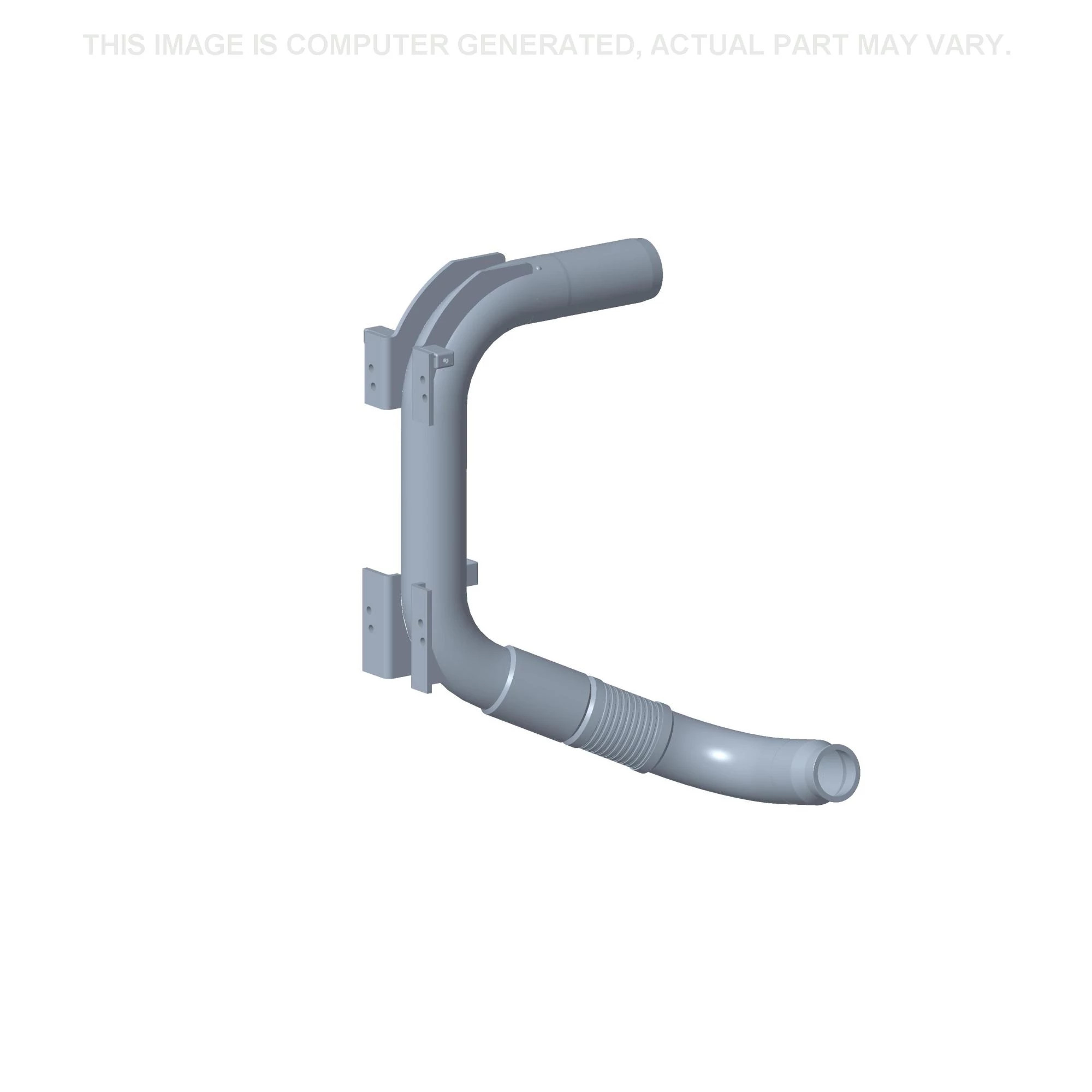 84138202 | Exhaust System Pipe - 89 mm OD x 634 mm L | New Holland ...