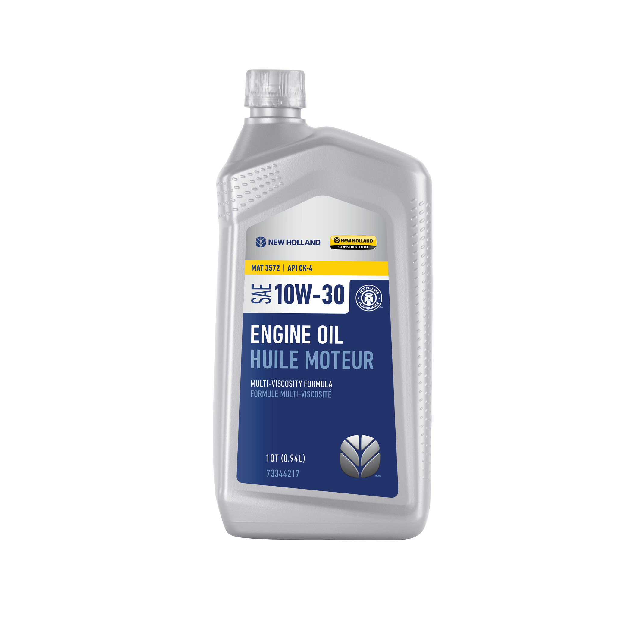 73344217 | Engine Oil - 10W-30 - MAT 3572 - 1 qt/0.94 L | New Holland ...